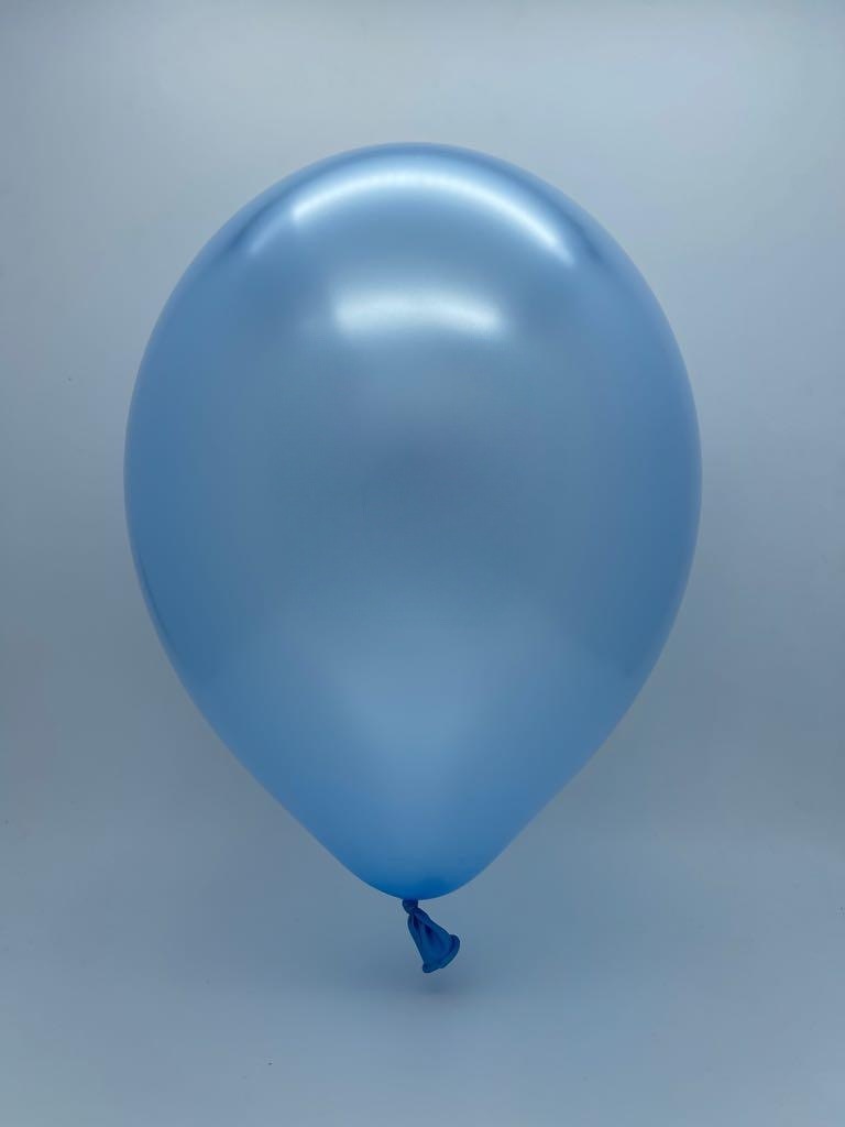 11" Pearl Metallic Sky Blue Tuftex Latex Balloons (100 Per Bag ...