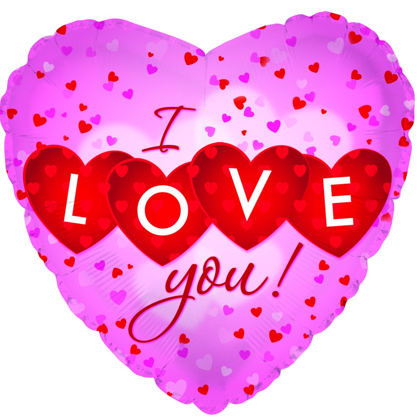 18" I Love You Heart Love Balloon | Bargain Balloons - Mylar Balloons ...