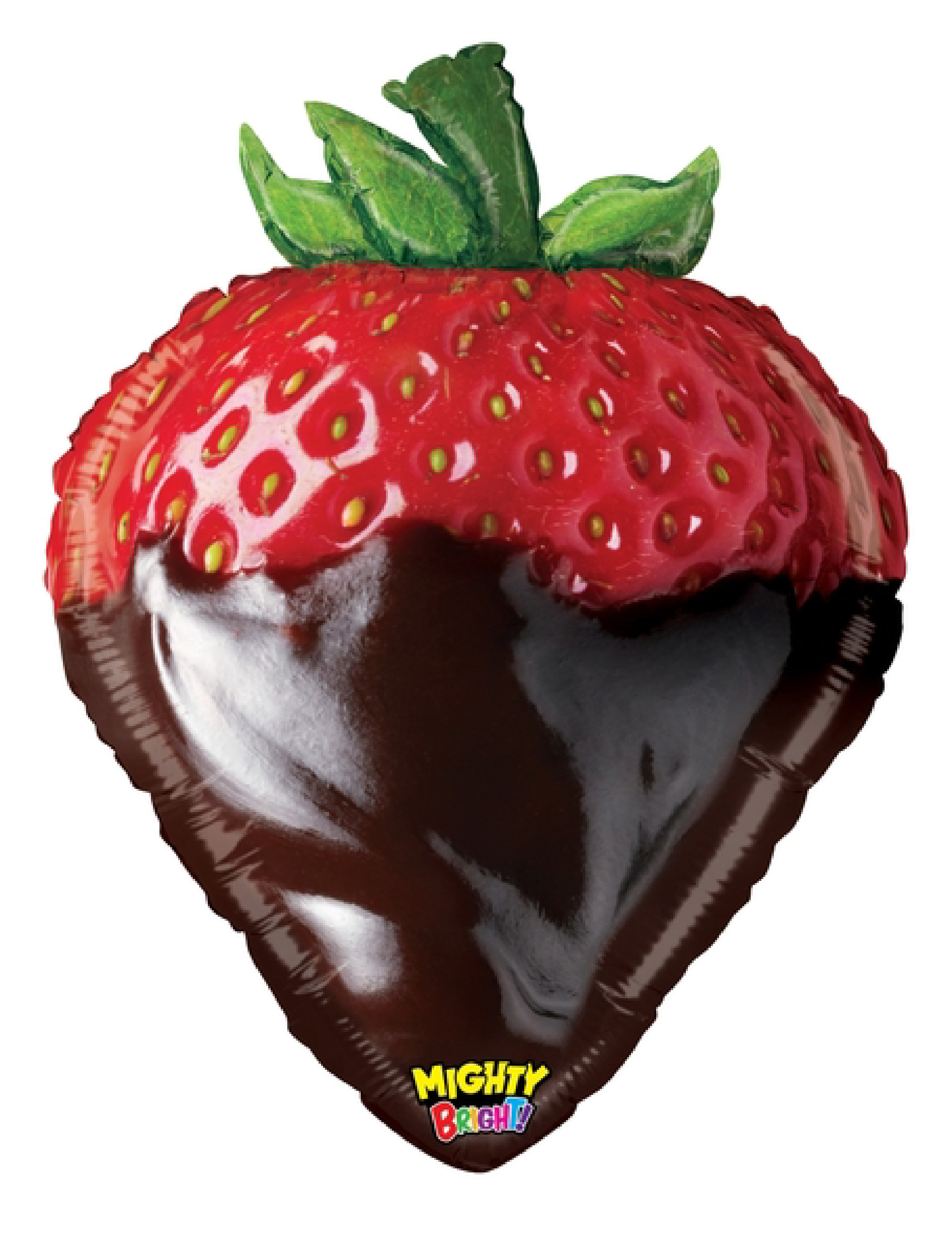26" Mighty Bright Shape Mighty Chocolate Strawberry Balloon | Bargain ...