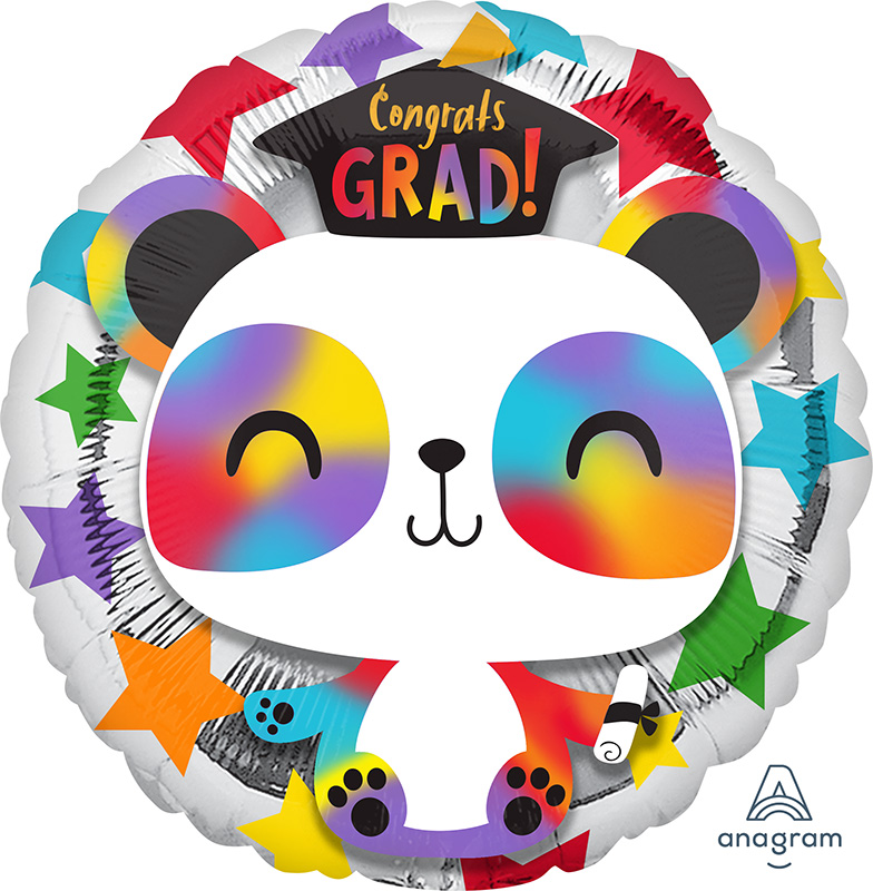 18" Grad Panda Foil Balloon | Bargain Balloons - Mylar Balloons and ...