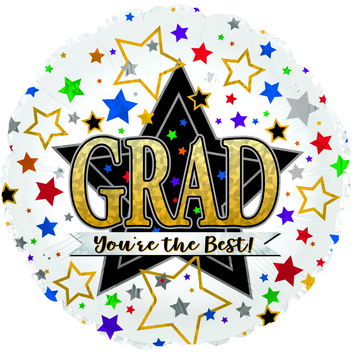 15 UltraShape Cube Graduation Celebration Balloon Packaged Bargain 