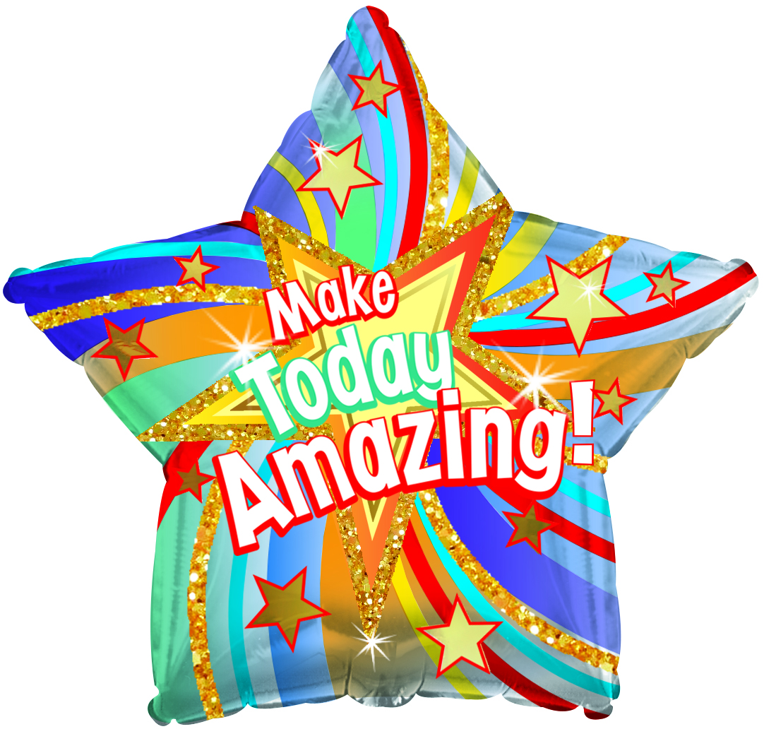 9" Airfill Only Make Today Amazing Foil Balloon | Bargain Balloons ...