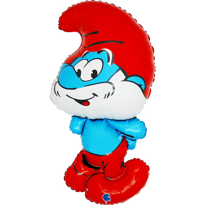 42" Smurfs Grande Puffo (Papa Smurf) Foil Balloon | Bargain Balloons ...