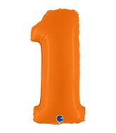 40" Number 0 Matte Orange Foil Balloon | Bargain Balloons - Mylar ...