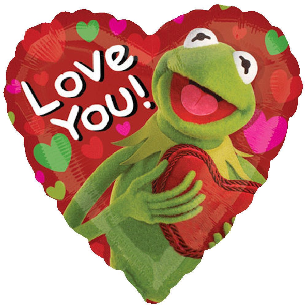 18" Kermit the Frog Balloon Love You! | Bargain Balloons - Mylar ...