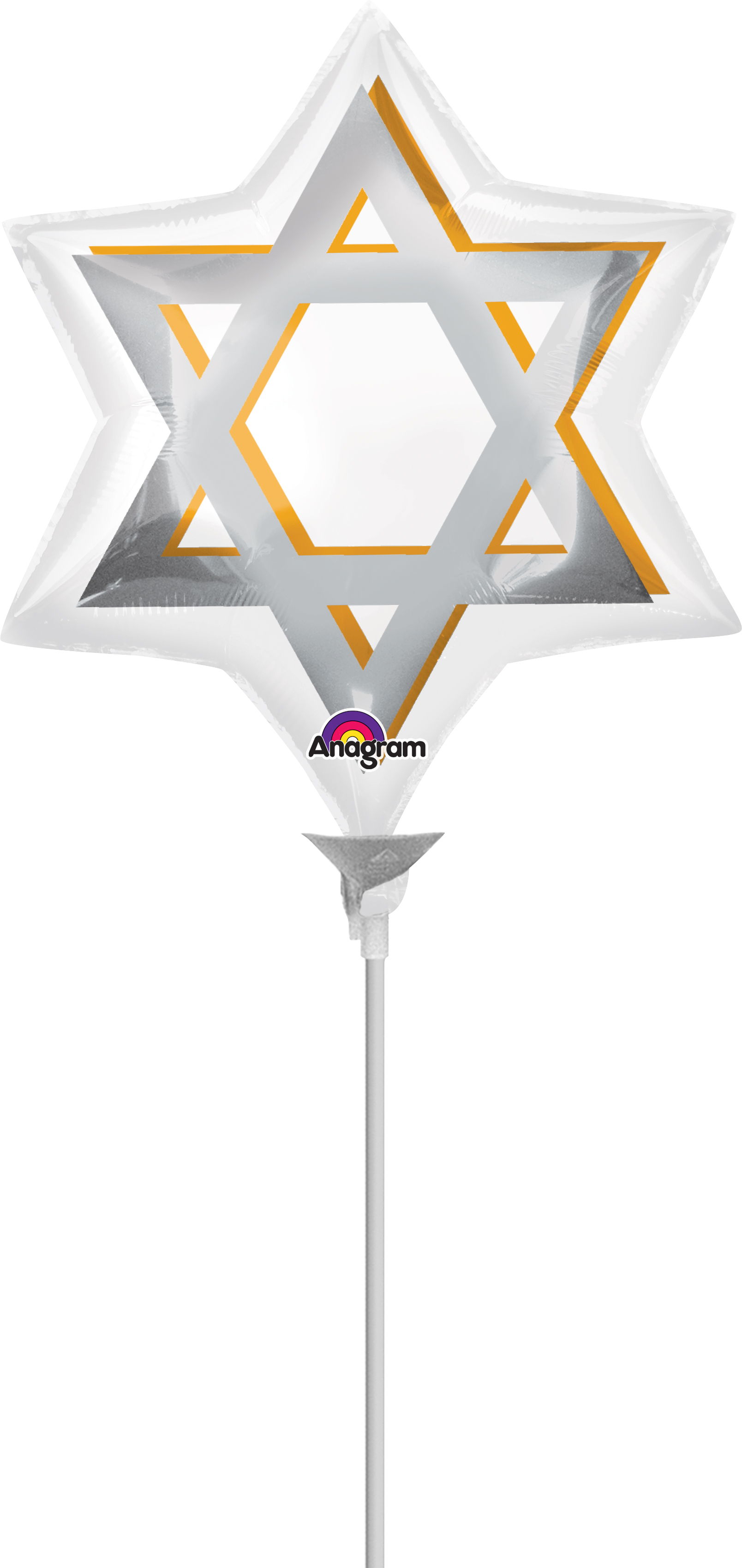 11" Airfill Only Star of David Balloon | Bargain Balloons - Mylar ...