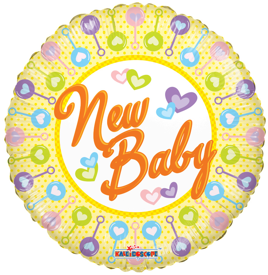 18" New Baby Balloon | Bargain Balloons - Mylar Balloons and Foil Balloons