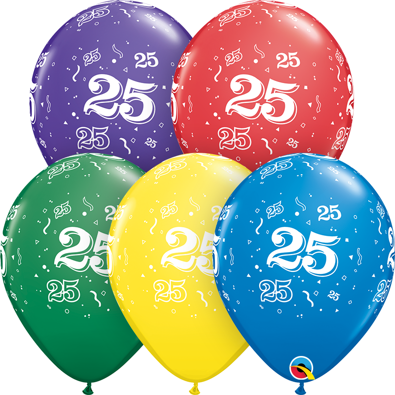 11" Special Assorted (50 Count) 25 All Around Latex Balloons | Bargain ...